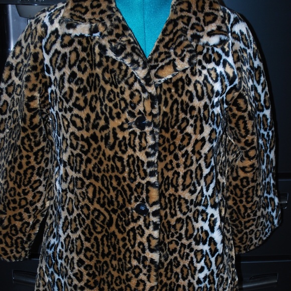 Maria Dionisiou | Jackets & Coats | Maria Dionisiou Leopard Print Faux ...